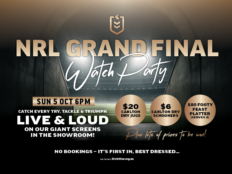 NRL Grand Final Watch Party – Hornsby RSL Club